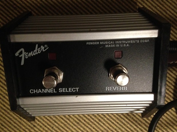 Fender 2 Button Foot Switch 90's Black /Silver Made in USA | Reverb