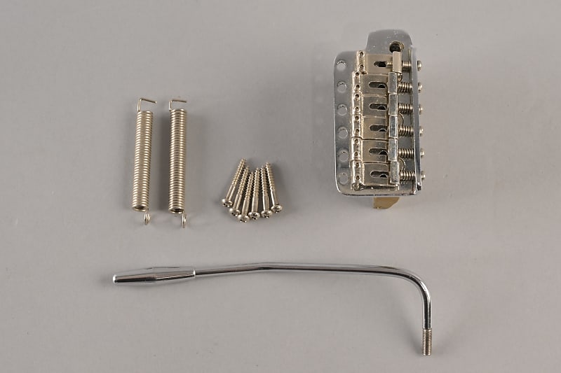 Vintage HEAVY Schecter Brass Block Chrome Bridge | Reverb