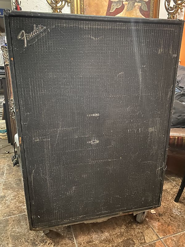 Fender Bassman 100 Pyramid 412 4x12 Bass Cab 1970s - Black | Reverb