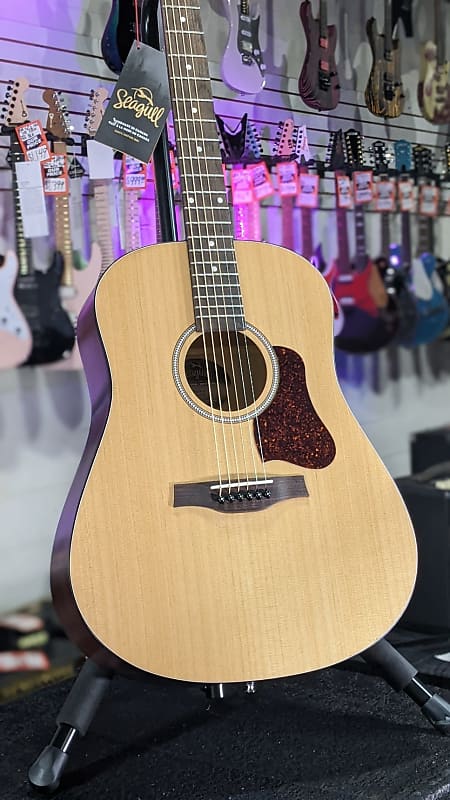 Seagull Guitars S6 Cedar Original Acoustic Guitar - Natural | Reverb