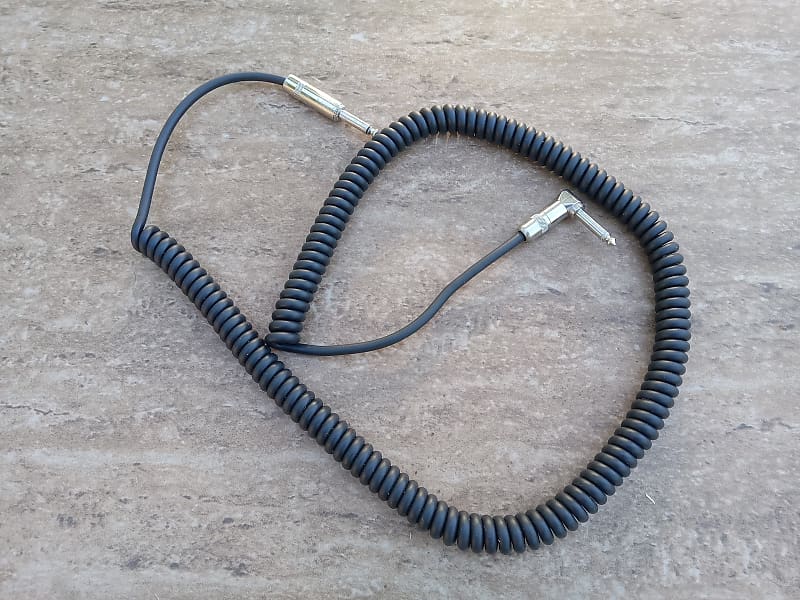 Vintage 1980's Coil Cord Instrument Cable! Heavy Duty, Case | Reverb