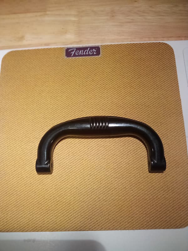 1950'S FENDER BLACK BAKELITE CASE HANDLE FOR NO CASTER, | Reverb