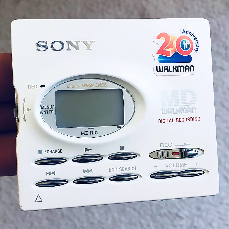Sony MZ-R91 Walkman MiniDisc Player, Excellent White !! | Reverb