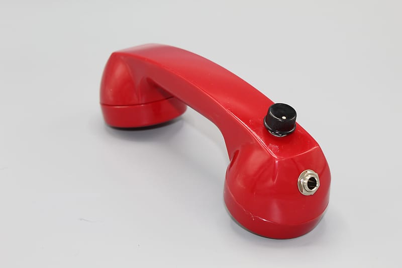 Circuit Bent Vintage RARE Red Telephone Microphone w/ Filter | Reverb