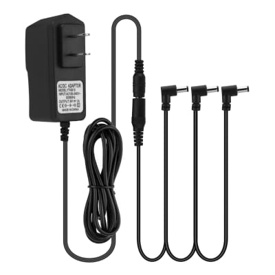 9V 1A AC Adapter for Guitar Effect Pedal 3 way Daisy Chain | Reverb