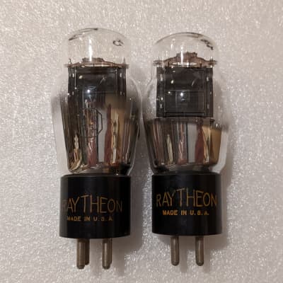 Type 45 Matched Pair Raytheon Tubes Strong Testing #45 TV7 | Reverb