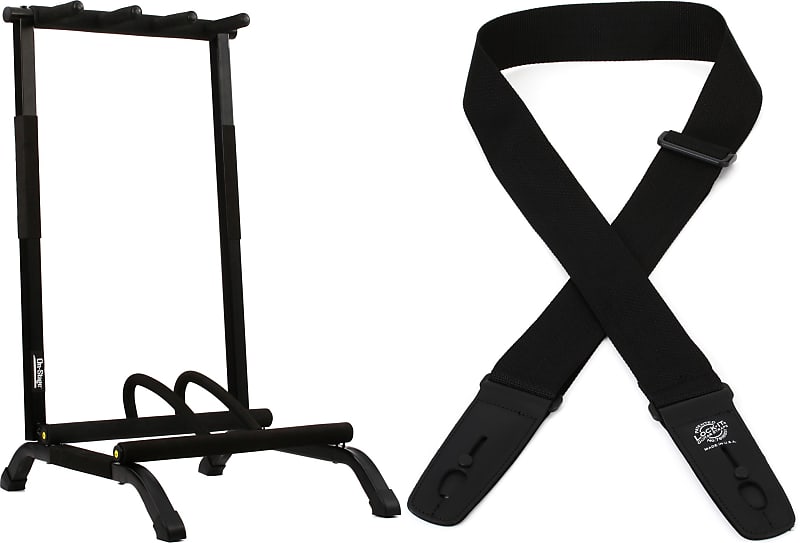 On-Stage GS7361 3-Space Foldable Multi Guitar Rack Bundle | Reverb