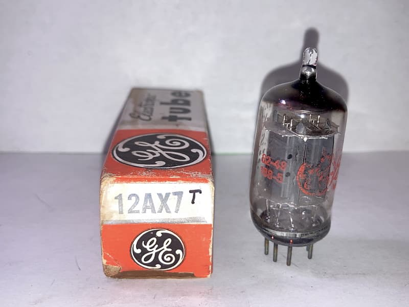 1962 GE 12AX7 ECC83 Long Plate Tube, Tested, NOS/NIB | Reverb