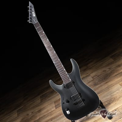 Used: ESP LTD MH-1000 Deluxe Electric Guitar - Black | Reverb