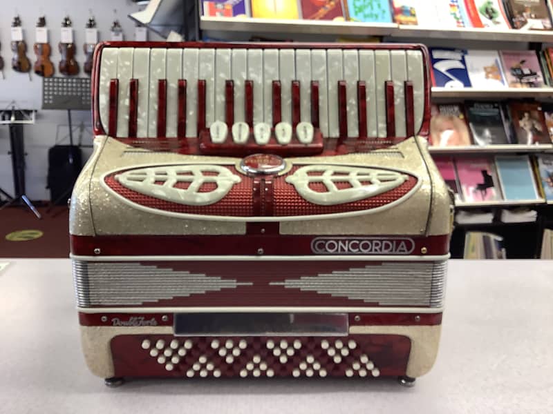 Concordia Double Forte 80 Bass Piano Accordion With Case | Reverb