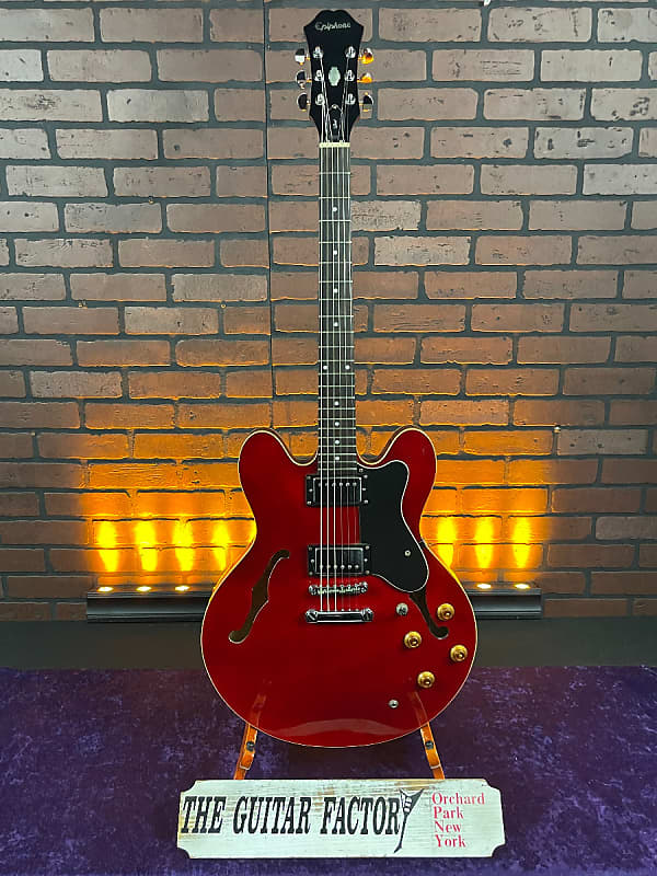 2004 Epiphone Dot 335 Made in Korea (MIK) - Cherry Red | Reverb