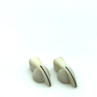 2 Vintage MIJ Chicken Head Knobs 19?? - White/Ivory | Reverb