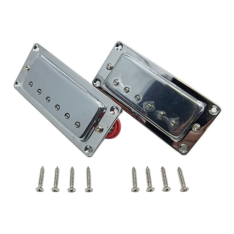 Premium Mini Humbucker Pickups – Chrome Plated, Vintage Tone | Reverb
