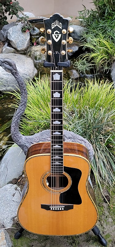 Legendary Guild D-100 NT Acoustic Electric Guitar Rare w/ LR | Reverb