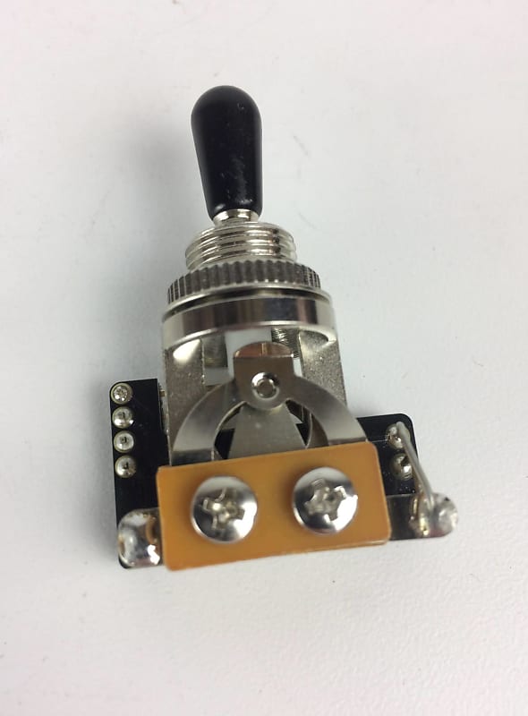 EMG 3-Way B289 Solderless Toggle Switch with Cables Black | Reverb