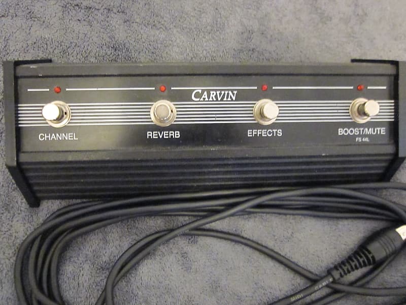 Carvin FS 44L - 4 Button LED Footswitch, For V3/V3m/ XB | Reverb