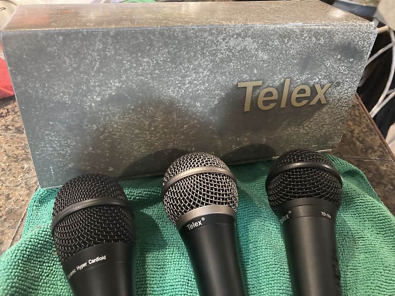 Lot of 3 Telex Microphones Mint | Reverb