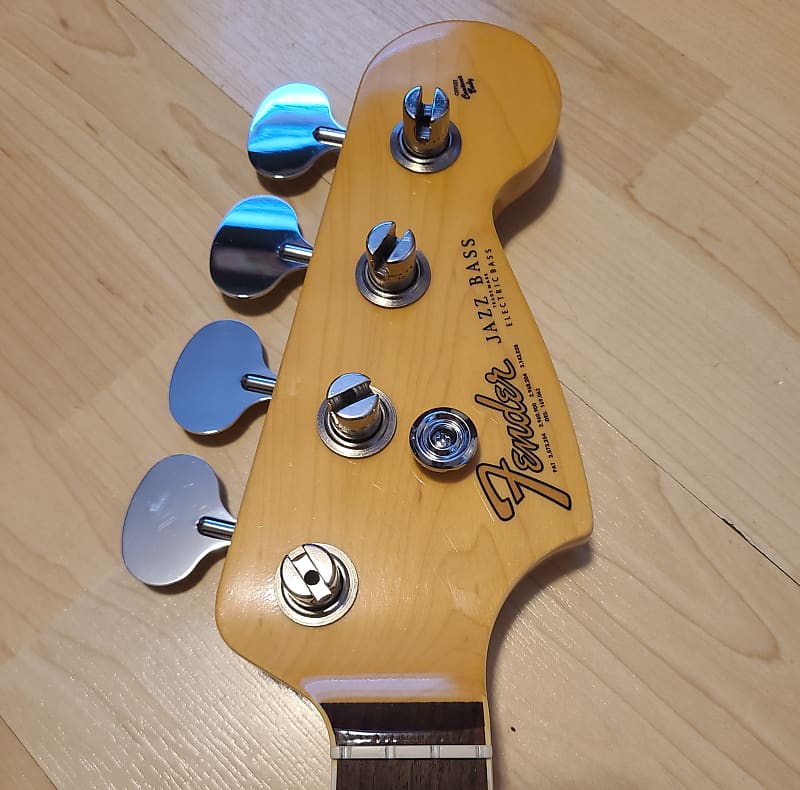 Allparts Fender Licensed Jazz Bass Neck, Block Inlays, #JRF-B | Reverb