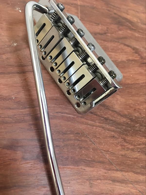 Fender Big block tremelo trem with titanium saddles complete | Reverb