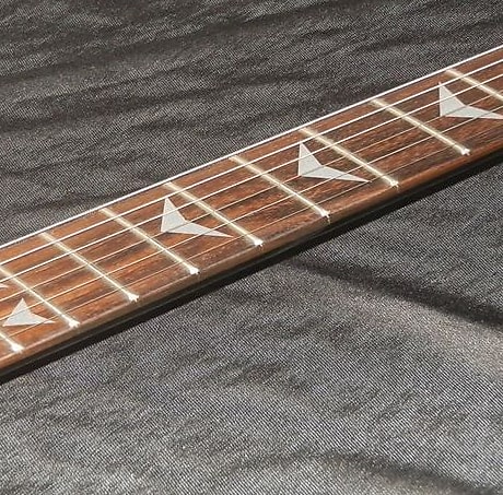 "V" Custom Silver Fretboard Sticker Inlay Fret Markers Guitar | Reverb
