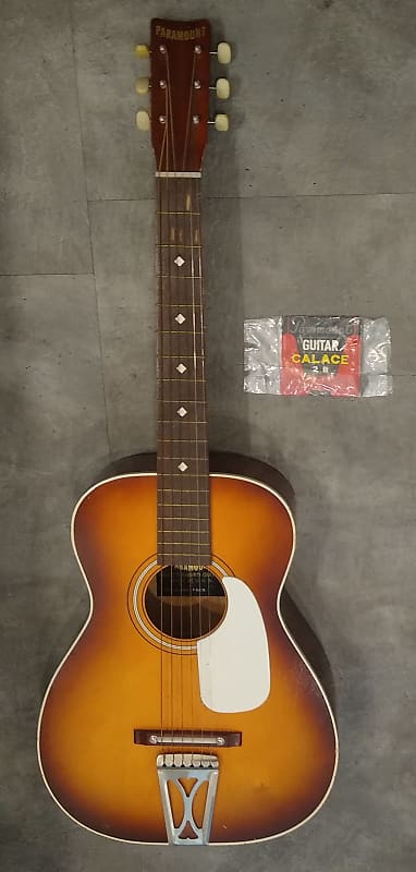 Vintage Paramount Parlor Guitar Made in USA plays great | Reverb