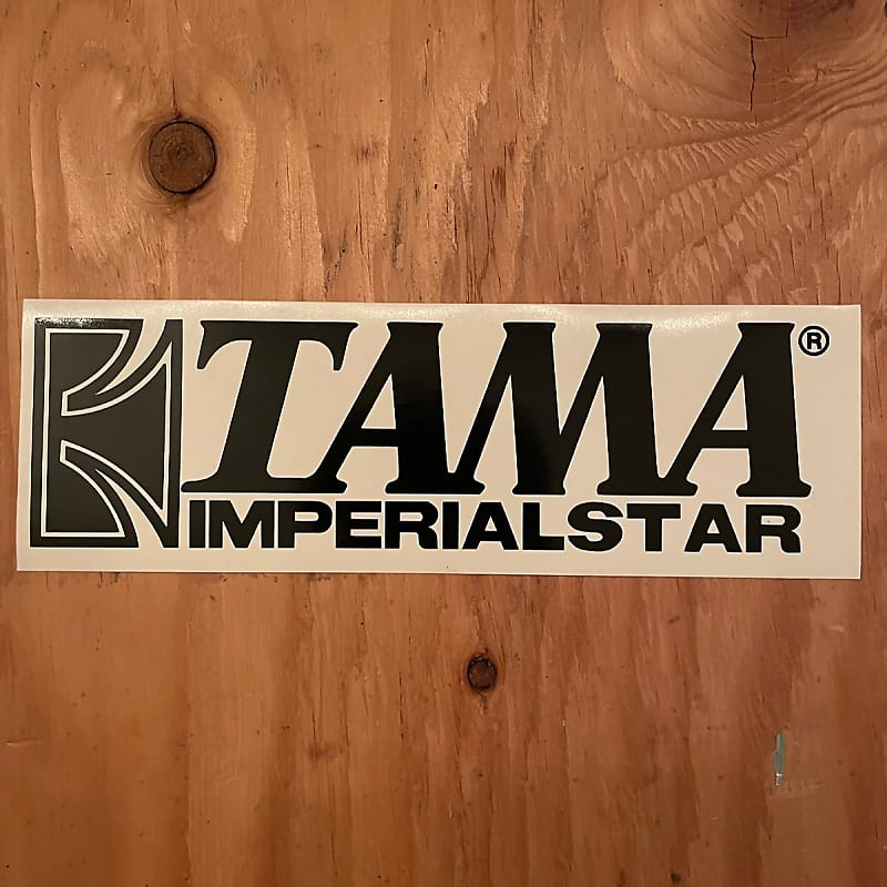 Tama Vintage Imperialstar Logo Black Sticker Decal | Reverb