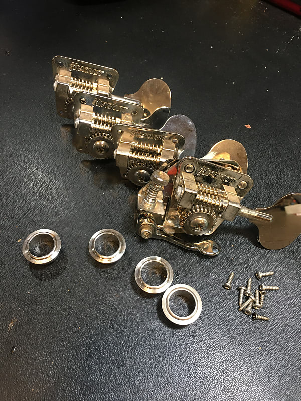 Hipshot Bass Tuners w/ drop D Lever Chrome | Reverb