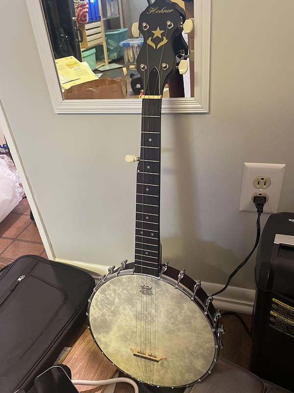 Hohner HTB-5 string travel banjo Matte | Reverb