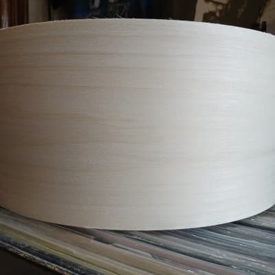 14x5.875 Maple Solid Shell Steam Bent Bare Raw Drum Snare | Reverb