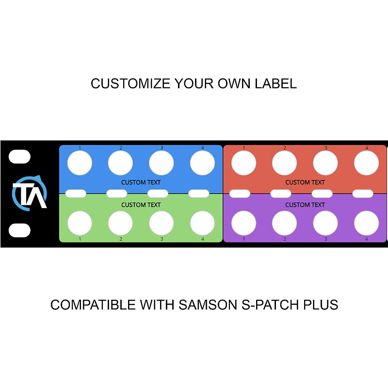 Trace Audio Custom Patchbay label compatible with Samson | Reverb