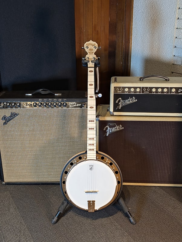 Deering Goodtime Two Deco Left Handed 5-String Banjo | Reverb