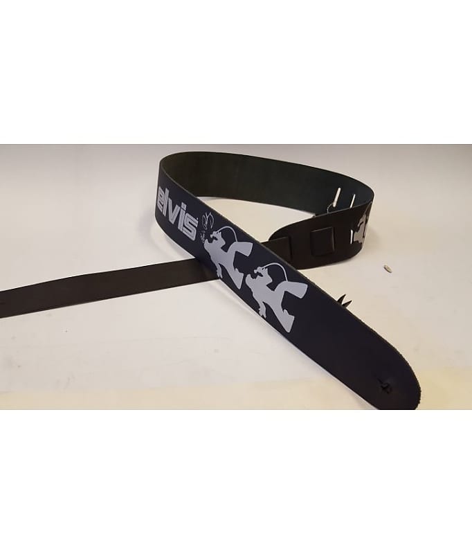 Perri's Leather P25EPSS-857 Elvis Presley Silk Screen Silver | Reverb