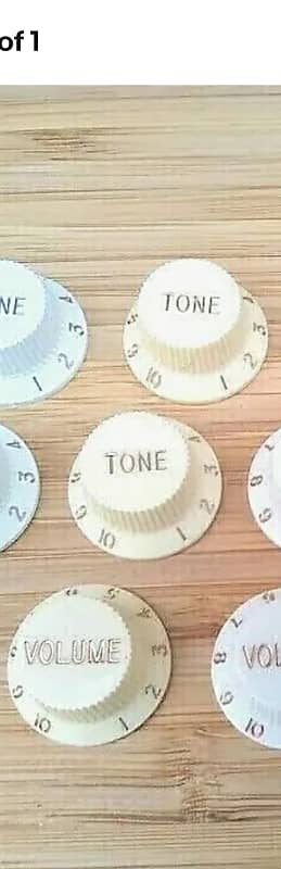 Unbranded Stratocaster knobs - Cream 2023 - Cream | Reverb