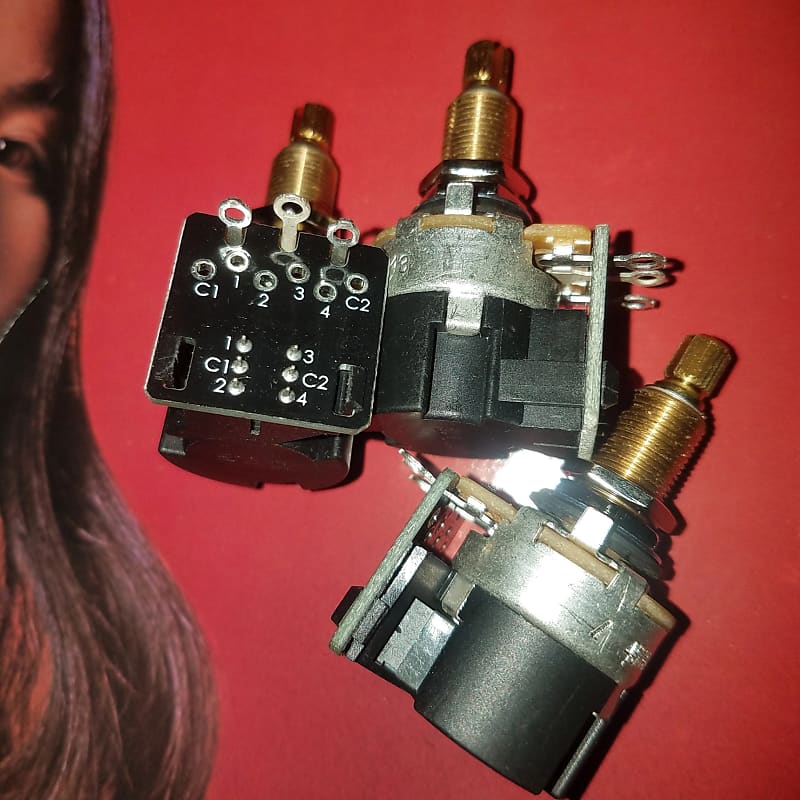 CTS 500k DTDP push pull pots 3/4" long shaft | Reverb