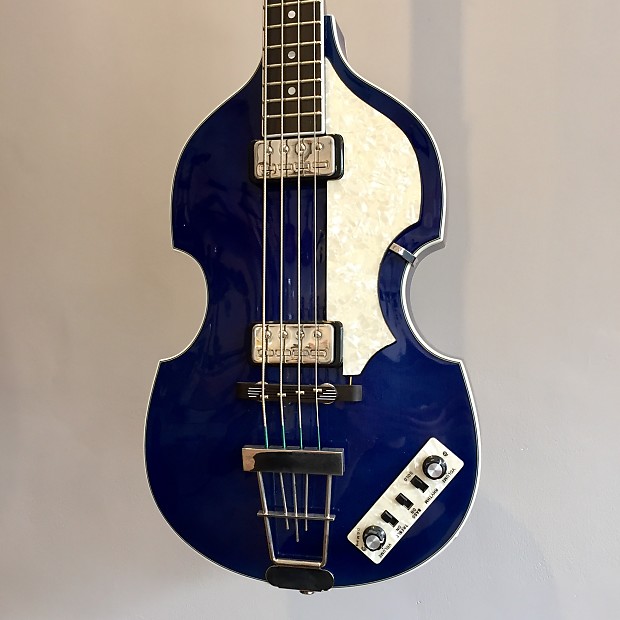 Hofner Competition Series Violin Bass Blue | Reverb