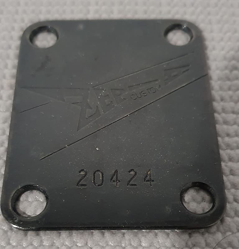 ESP ZEP-II Custom neck plate Mid 80's - Black | Reverb