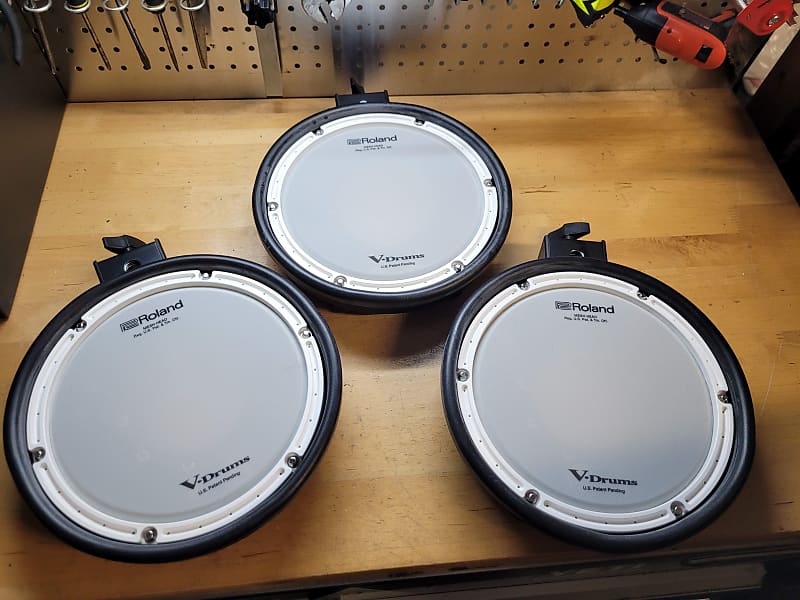 Roland PDX-8 Dual Trigger Mesh Head V-Drum Pad 3 Pack - | Reverb