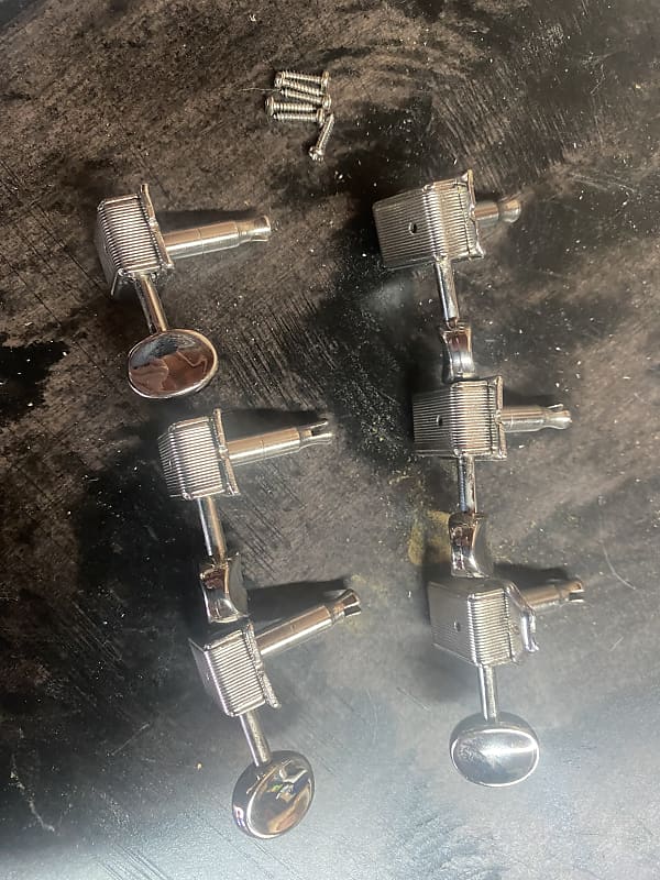 Fender Squier Bass VI Vintage Split Post Tuners | Reverb