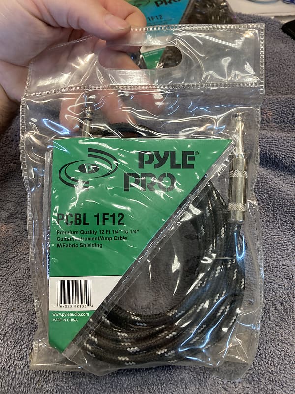 Pyle Pro 12 Foot Cable 2015 - Black and Grey | Reverb