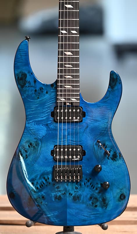 Legator Ninja N6SS Super Shred - Blue Burl Gloss | Reverb