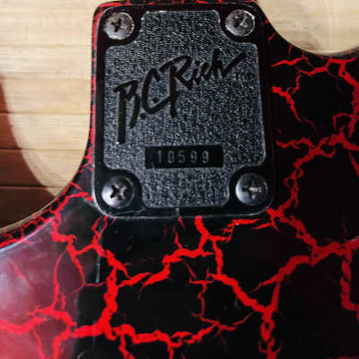 BC Rich Platinum Series Warlock 1988-1990 Black w/ Red | Reverb
