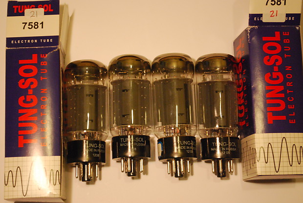 Tung-Sol 7581A Matched Set of 4. Lightly Used. | Reverb