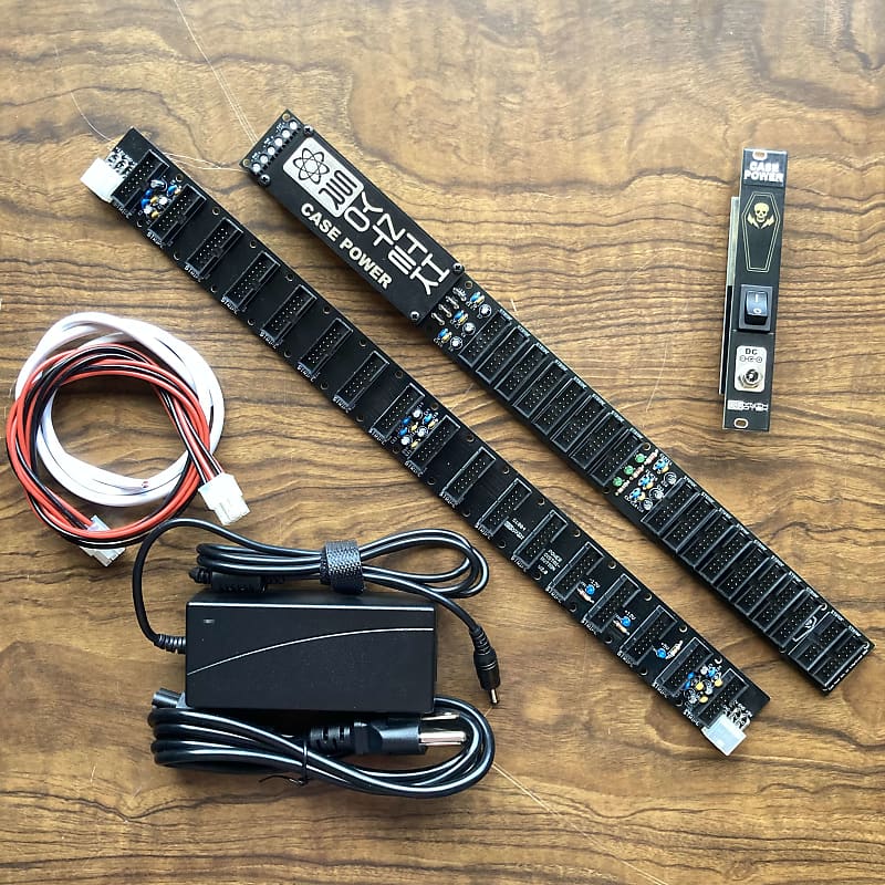 Synthrotek Case Power Green Eurorack Power Supply Bundle - | Reverb