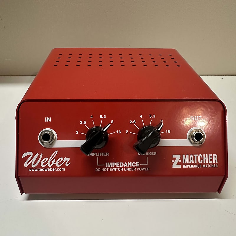 Weber Z-Matcher Amplifier Impedance Matcher Red | Reverb