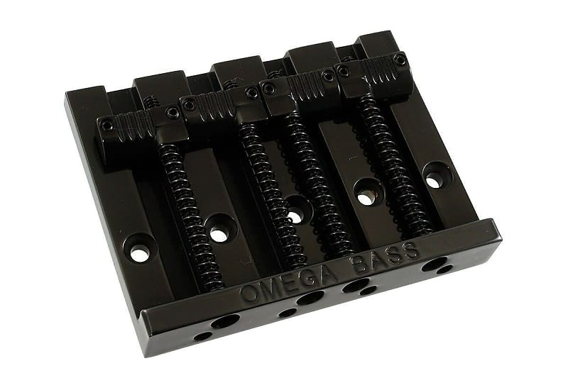 Allparts Omega Bass bridge w/grooved saddles.Black Badass | Reverb UK