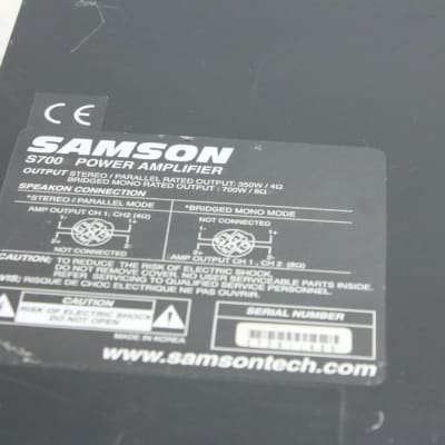 Samson S700 Power Amplifier (No.1) | Reverb
