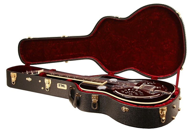 TKL Professional Series Arch Top Square Neck Dobro Case | Reverb