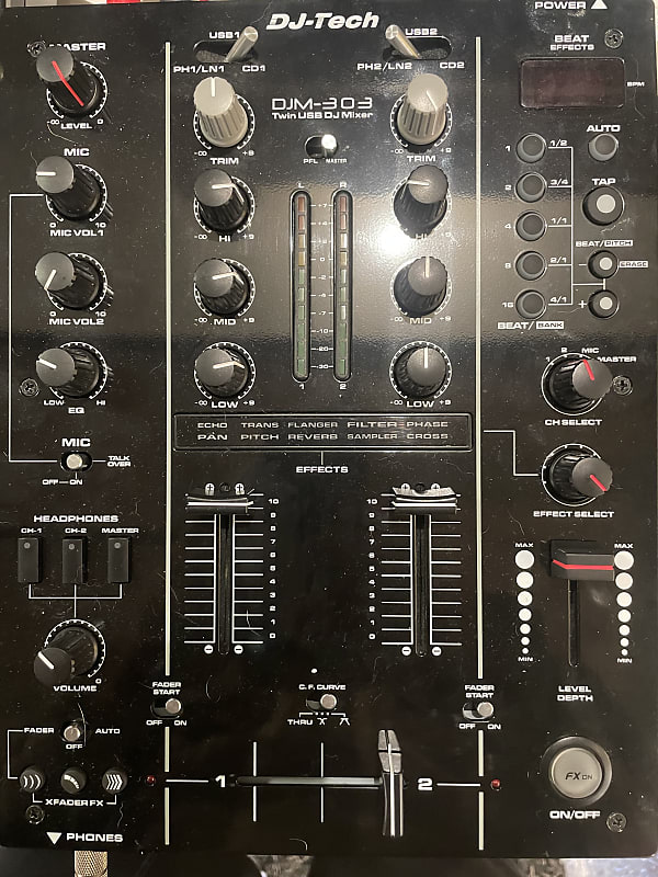 DJ Tech DJM-303 2 channel mixer | Reverb