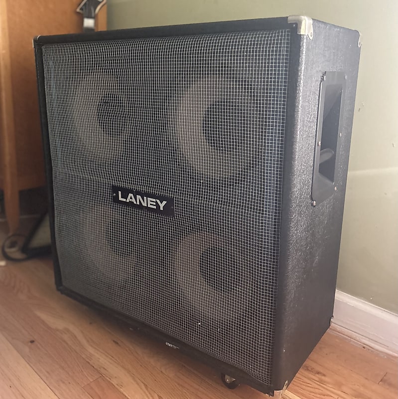 Laney - Vintage 1980's 8 ohm 4x12 straight guitar cabinet cab | Reverb
