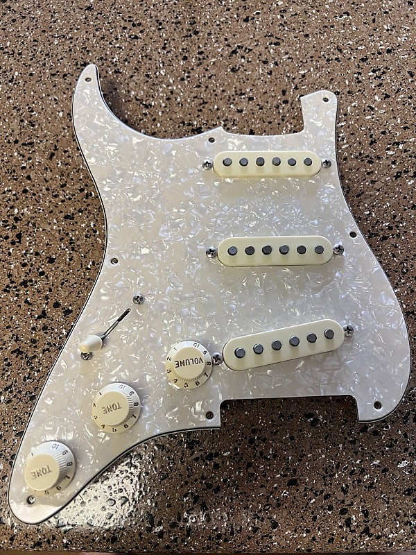 Lefty Stratocaster Loaded Pickguard GFS pickups CTS pots | Reverb